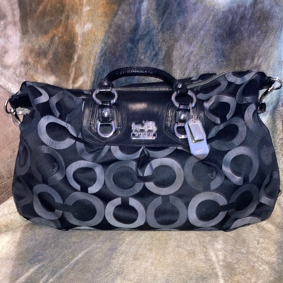 Coach | Bags | Coach Madison Signature Sabrina Satchel Bag Purse 3861 ...